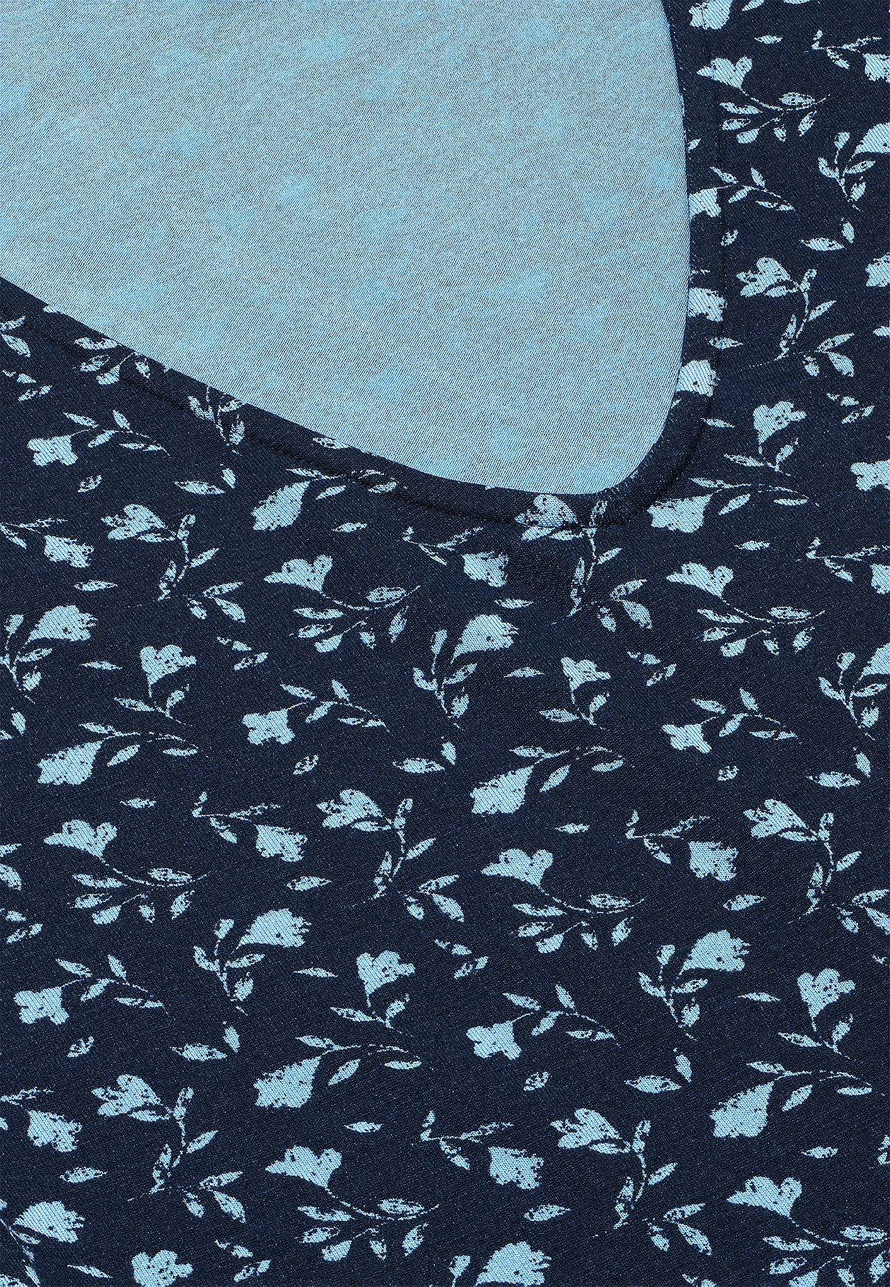 Blommönstrad trikåklänning med fickor | Cellbes